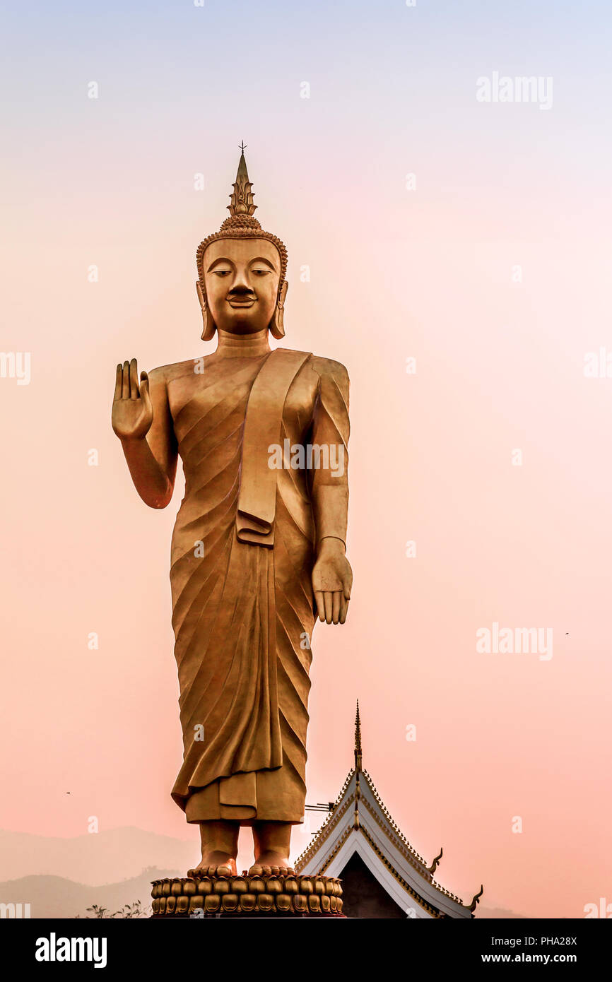 Buddha statue, Oudomxay, northern Laos Stock Photo - Alamy