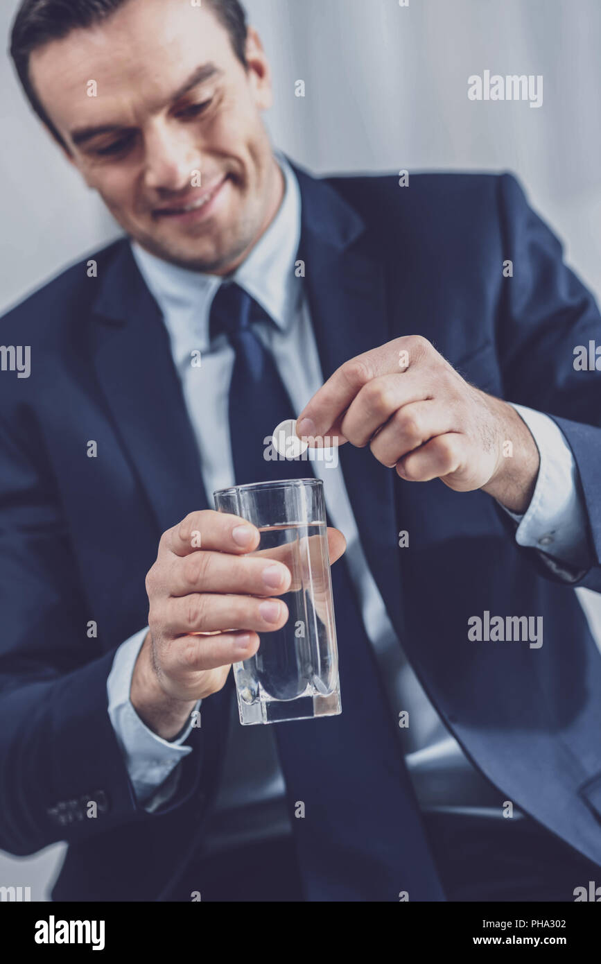 Pill in water hi-res stock photography and images - Alamy