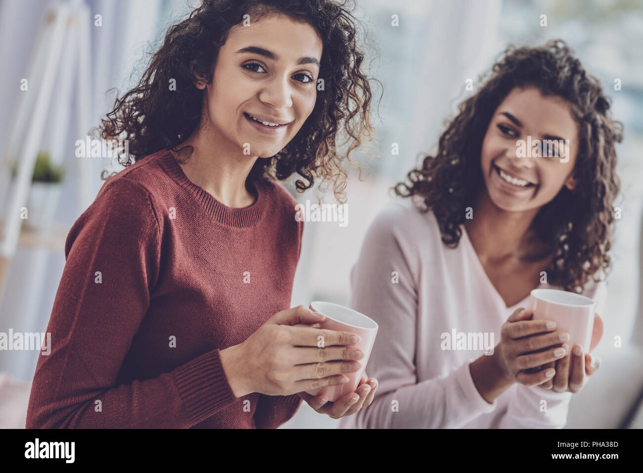 Girls discussing hi-res stock photography and images - Alamy