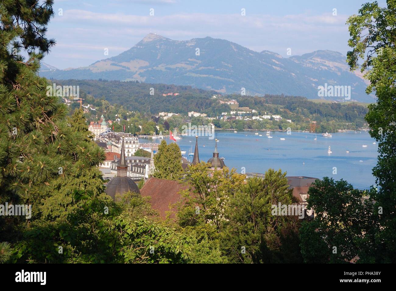 Lucerne with lake Stock Photo - Alamy