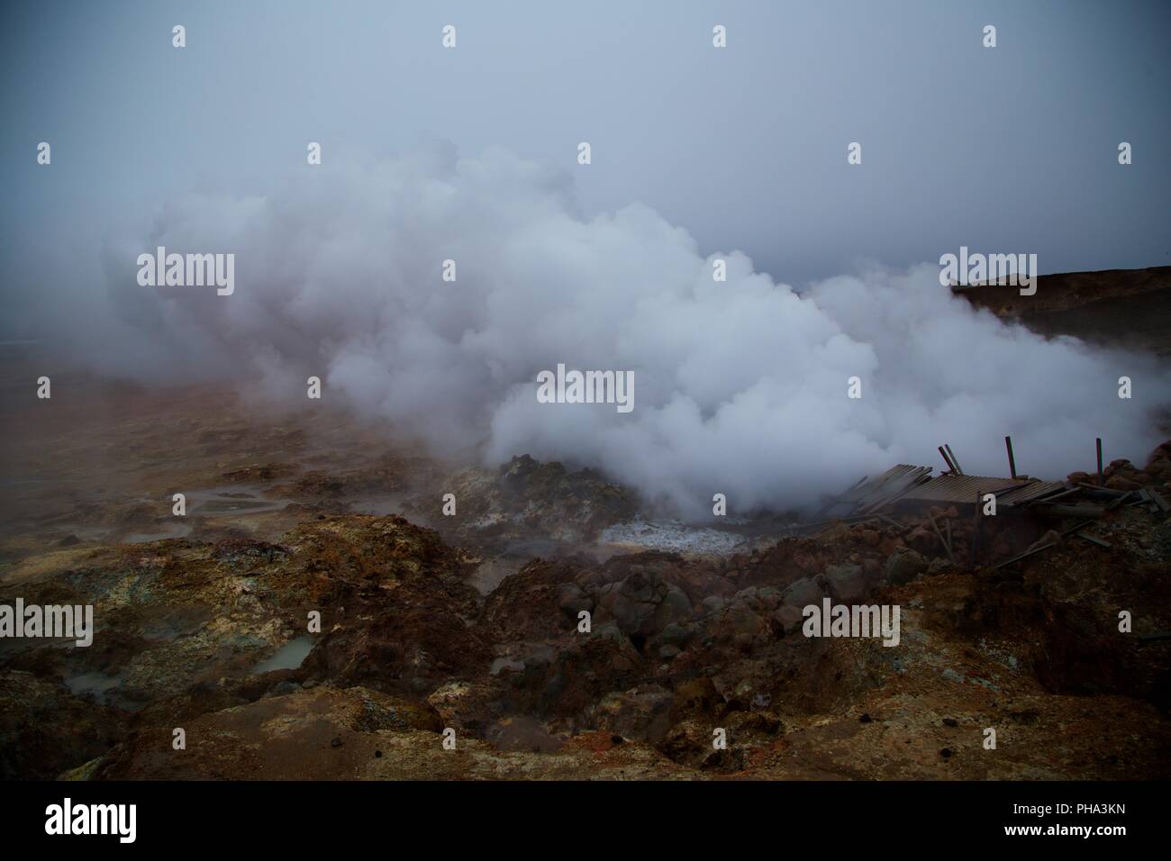 Steam source in Reykjadalur, Iceland Stock Photo - Alamy