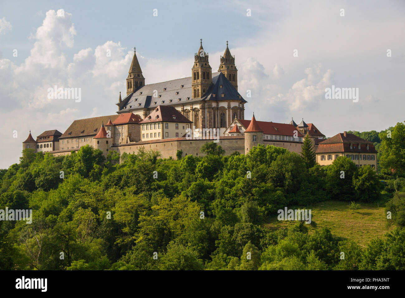 Comburg Castle in Steinbach, Baden-Wuerttemberg, Germany Stock Photo ...