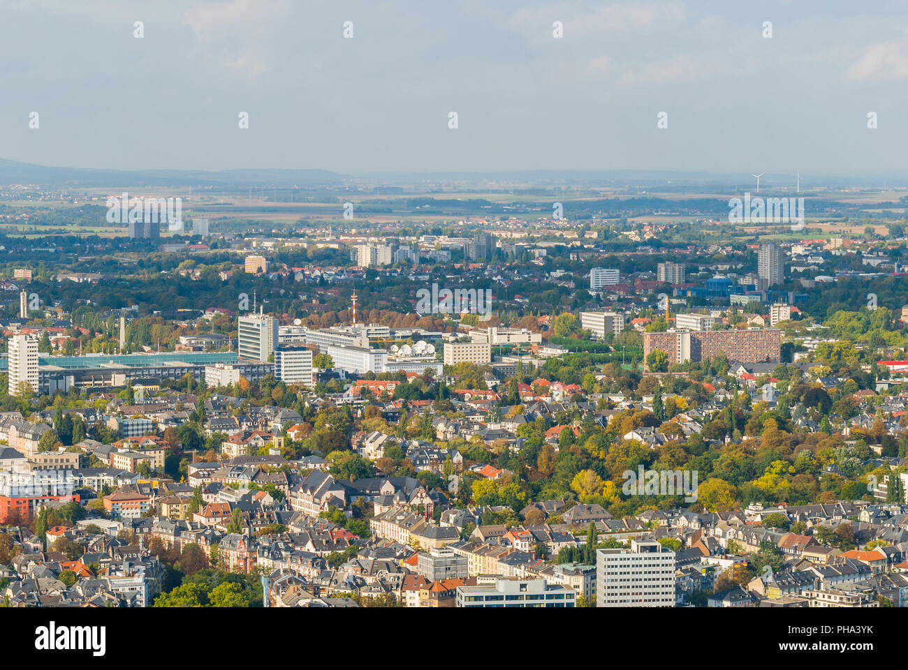 Frankfurt from above, Germany Stock Photo - Alamy