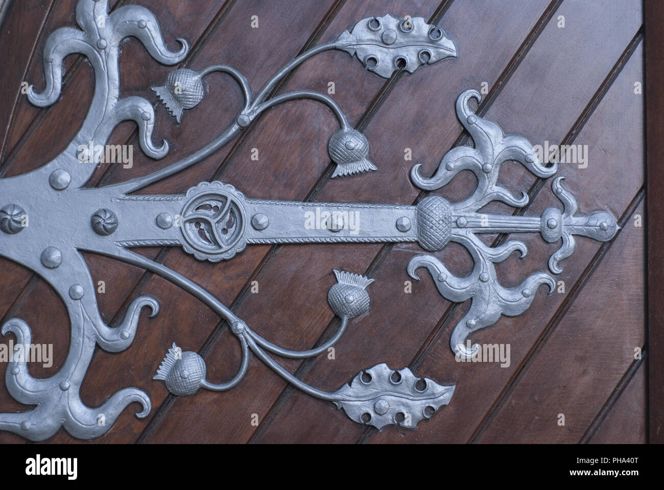 Historical Door knob, Schwaebisch Hall, Baden-Wuerttemberg, Germany ...