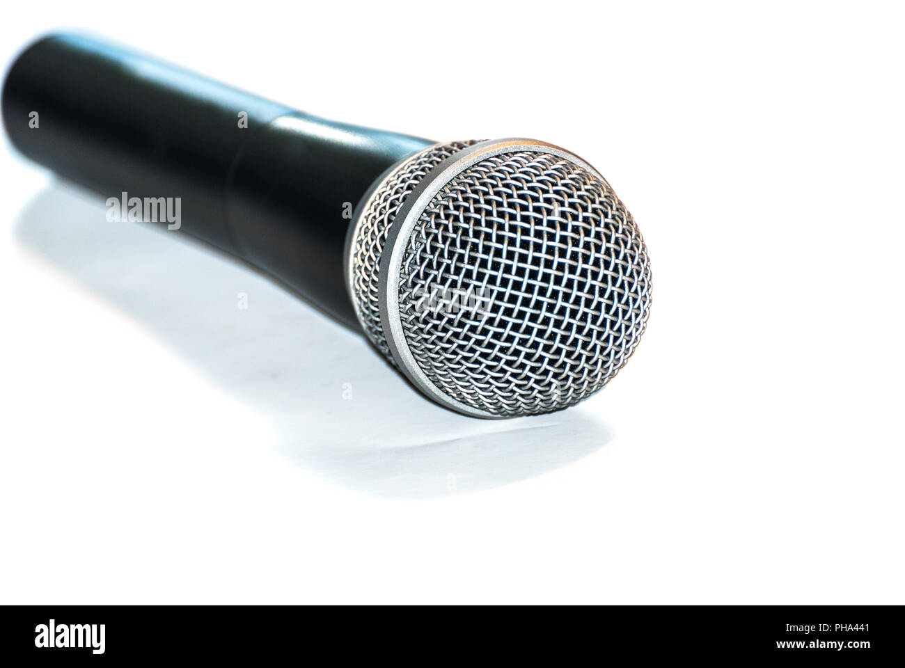 microphone isolated on white Stock Photo - Alamy
