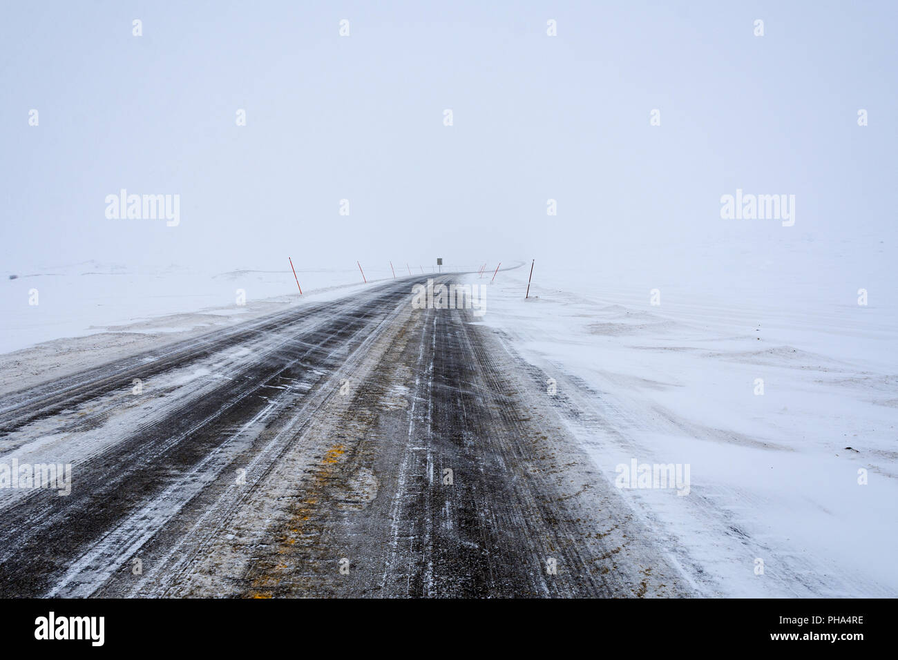 Frozen Road, Norway Stock Photo - Alamy