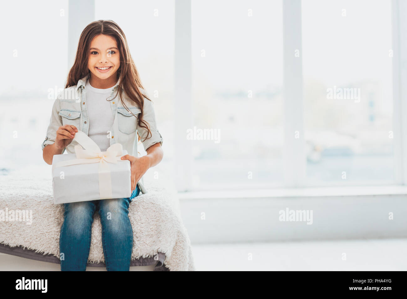 Good morning little schoolgirl hi-res stock photography and images - Alamy