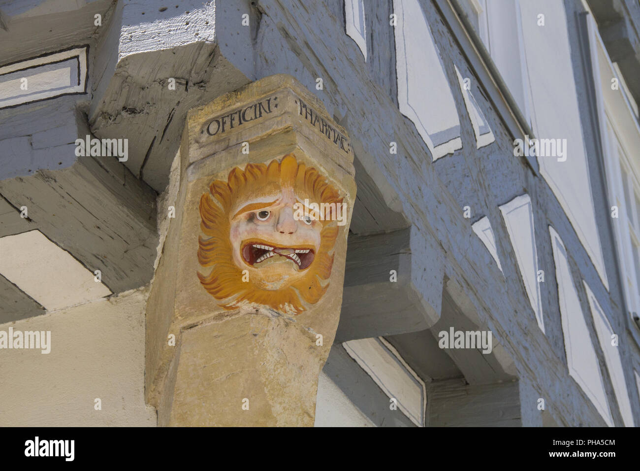 Grotesque figure in the old-town of Waiblingen, Germany Stock Photo - Alamy