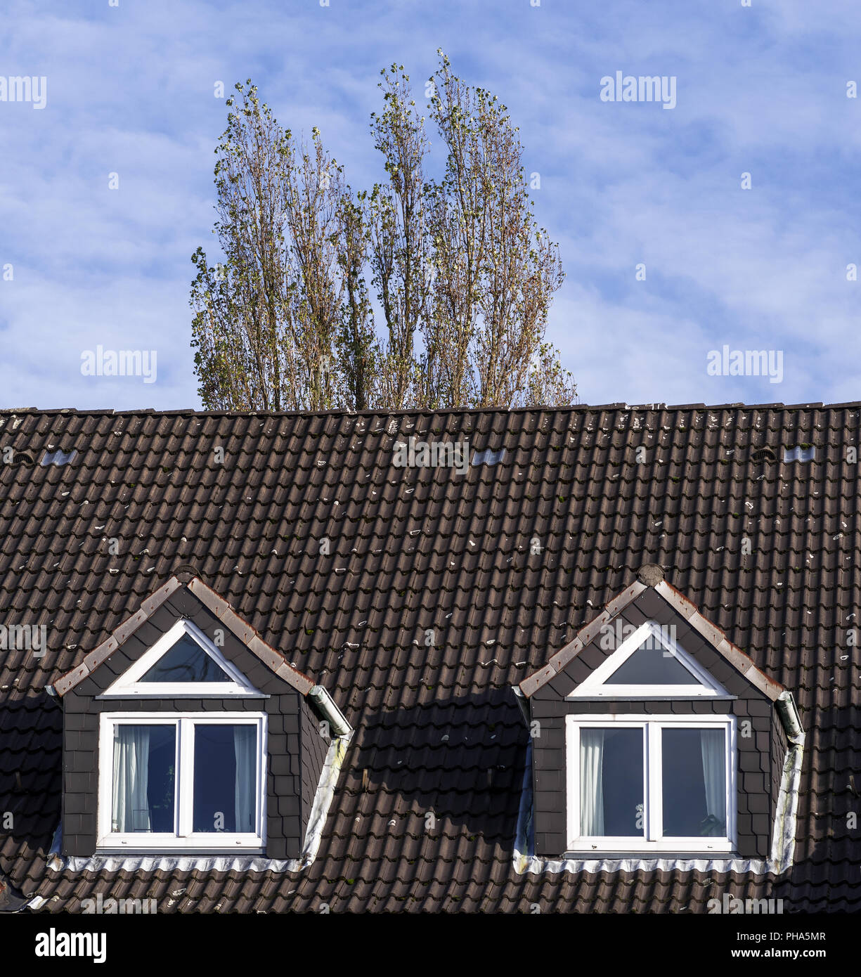 Top floor windows Stock Photo - Alamy
