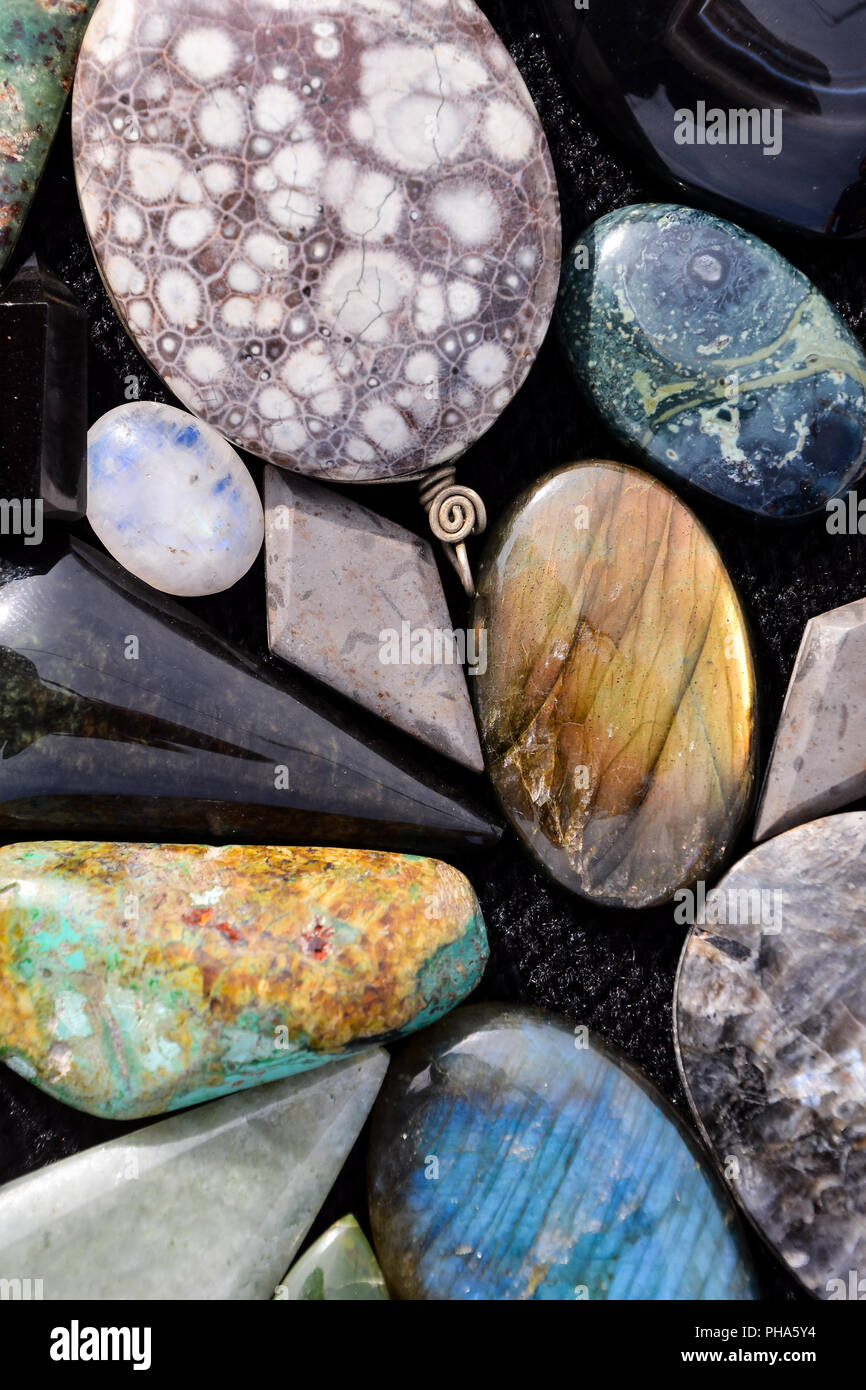 Semi Precious Rock Stone Jewel Stock Photo - Alamy