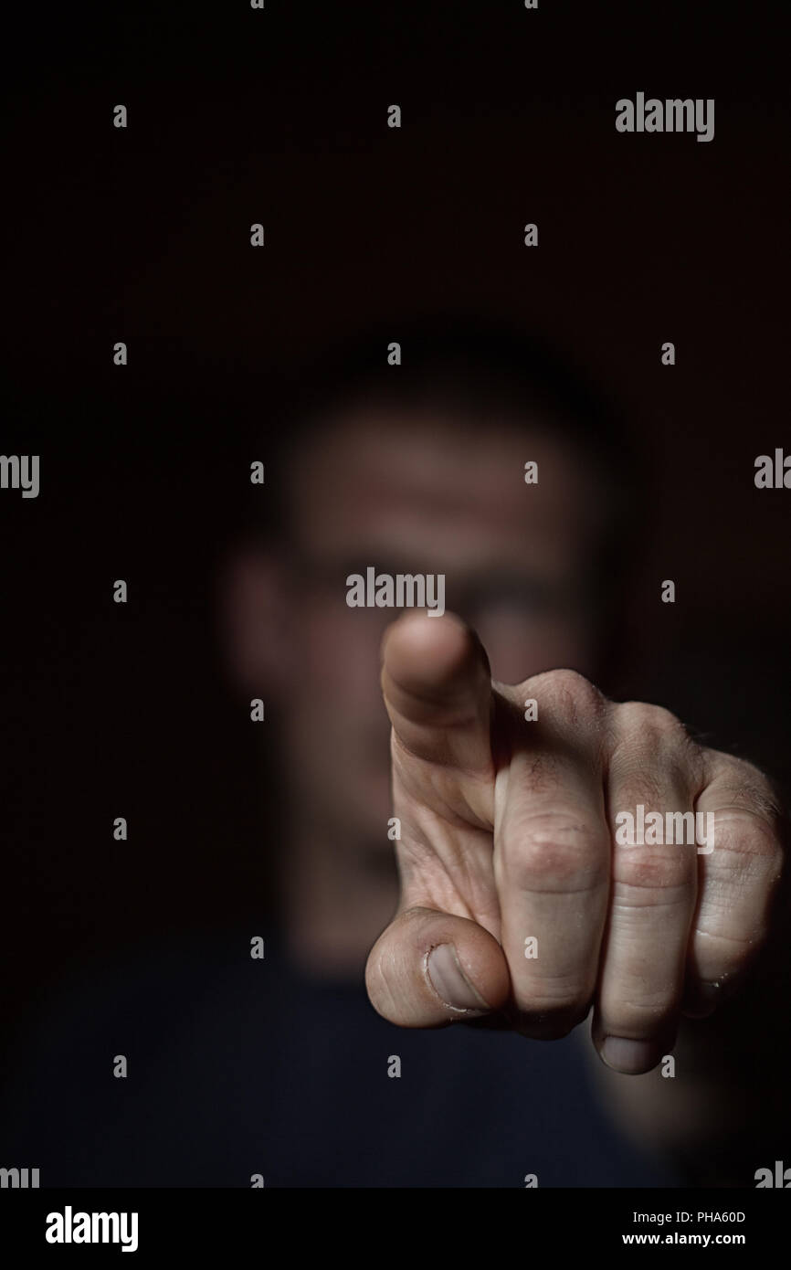 Nose pointing hi-res stock photography and images - Alamy