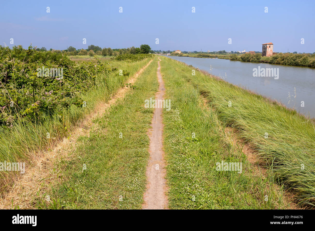 Landscape The Po Delta Stock Photo - Alamy