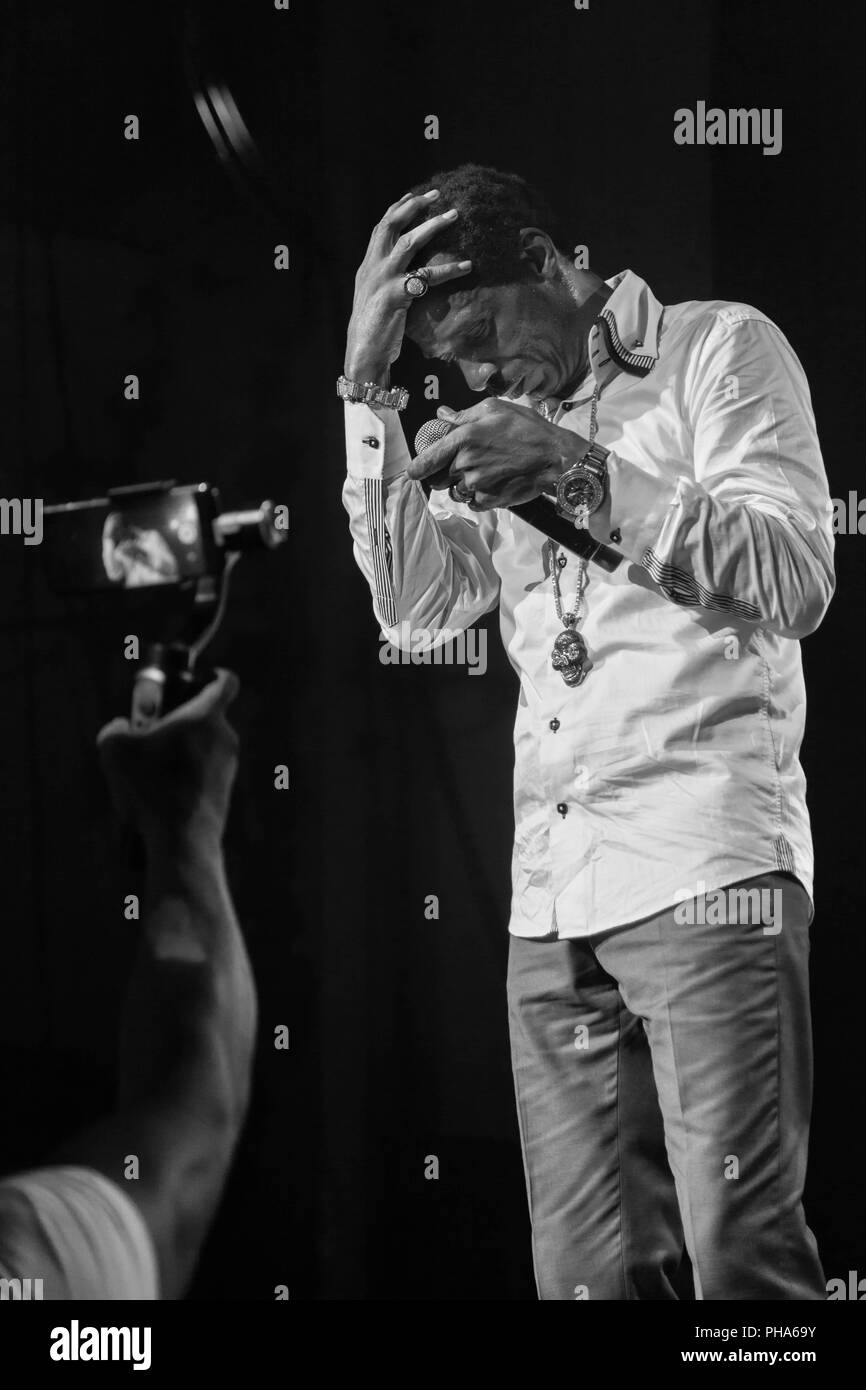 Pictures of Reggae singer Sanchez, at the O2 Brixton Academy,London ...