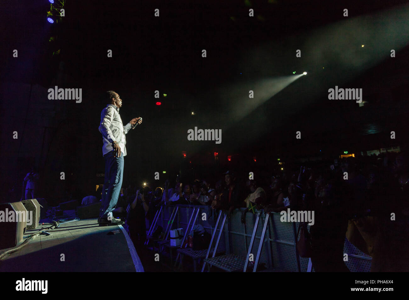 Pictures of Reggae singer Sanchez, at the O2 Brixton Academy,London ...