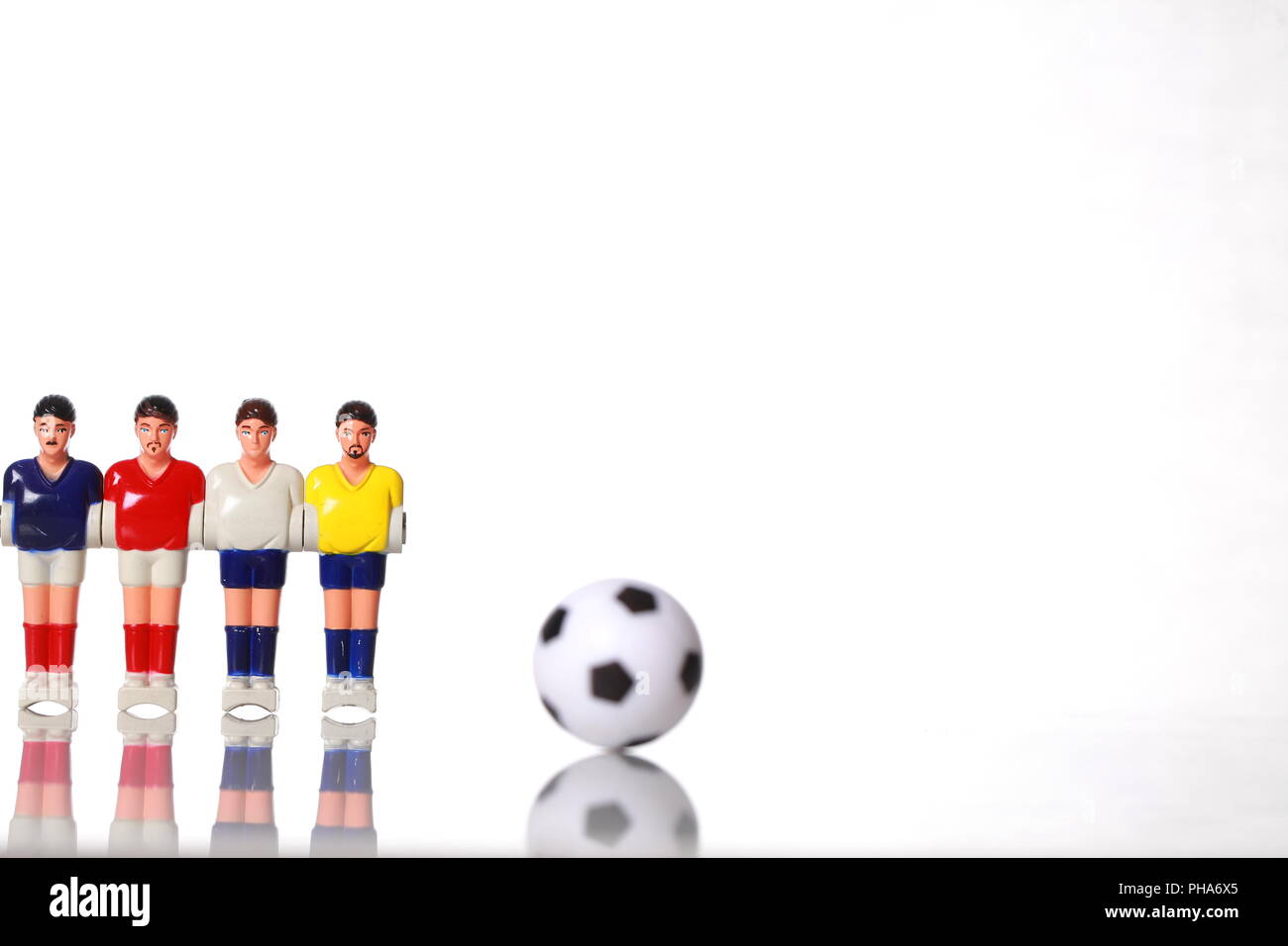 foosball player table soccer Stock Photo - Alamy