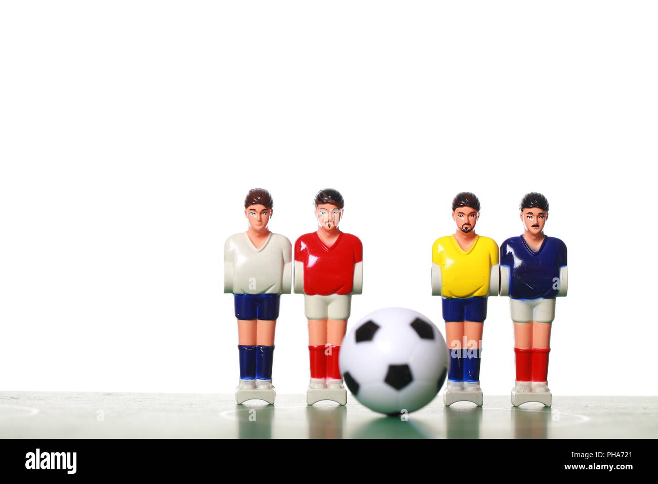 foosball player table soccer Stock Photo - Alamy