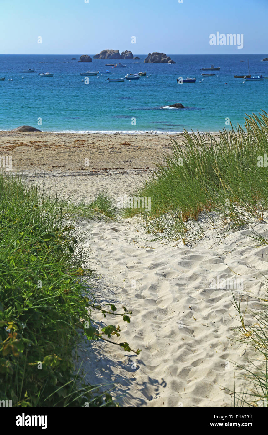 Beach in Brittany Stock Photo - Alamy