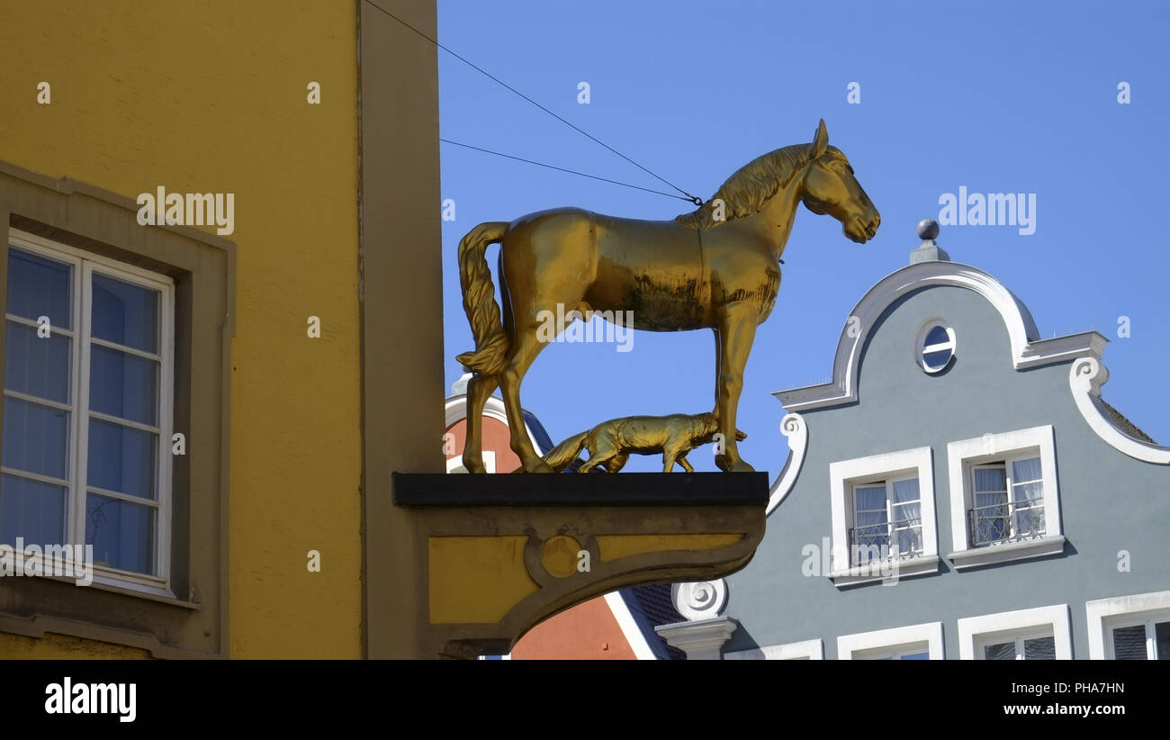 Pharmacy Golden Horse Stock Photo - Alamy