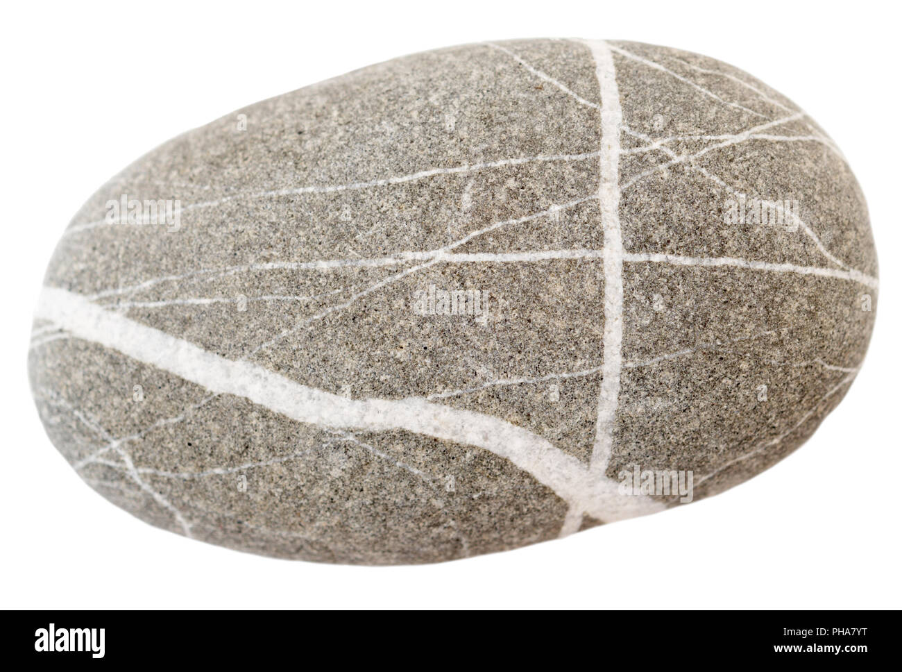 Pebble isolated on white background Stock Photo - Alamy