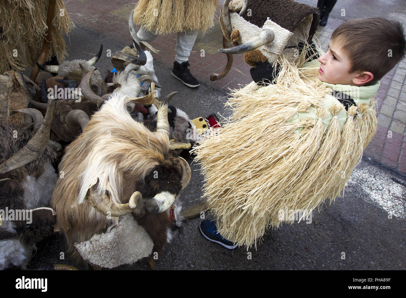 Bulgaria Traditional Masquerade Games Stock Photo - Alamy