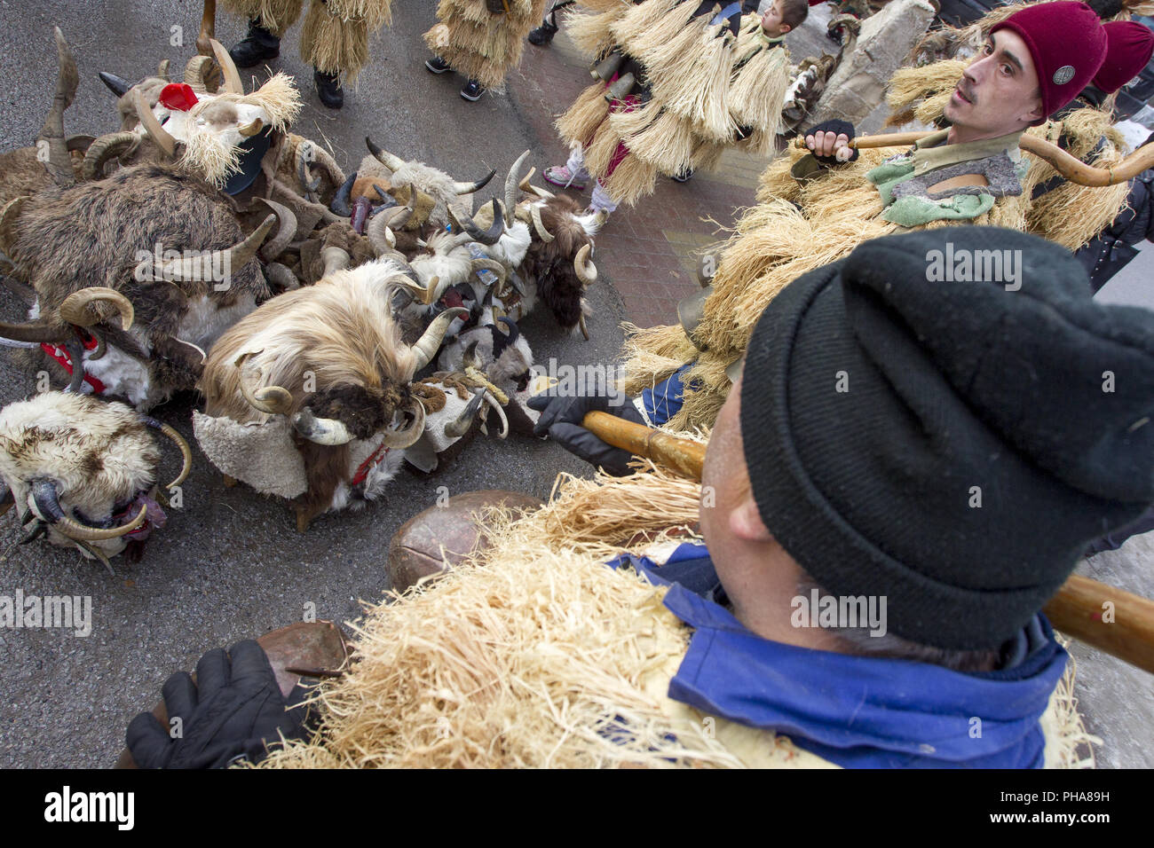 Bulgaria Traditional Masquerade Games Stock Photo - Alamy