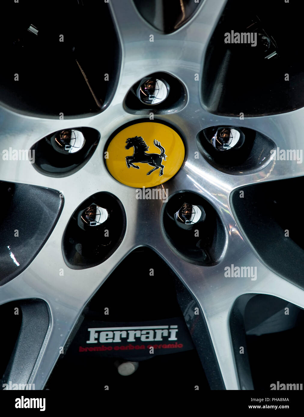 Ferrari wheel rim Stock Photo - Alamy