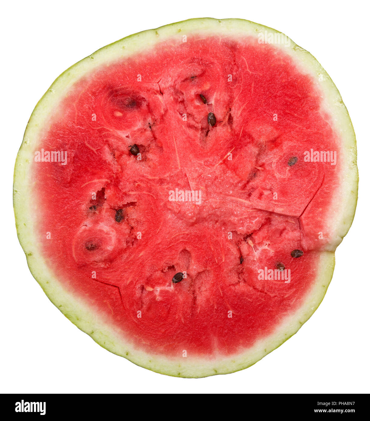 Half of watermelon isolated on white background Stock Photo - Alamy