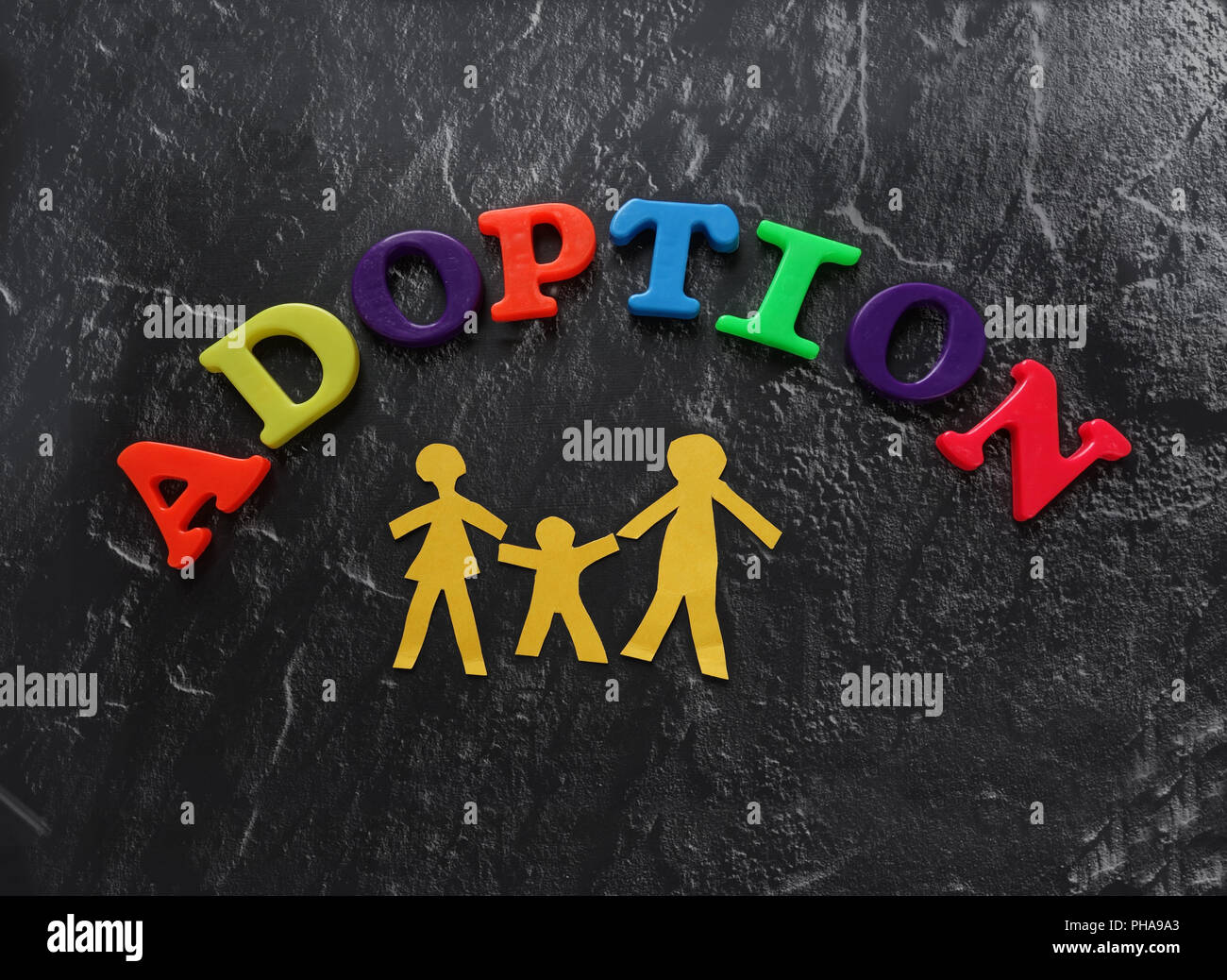 Adoption letters family Stock Photo - Alamy