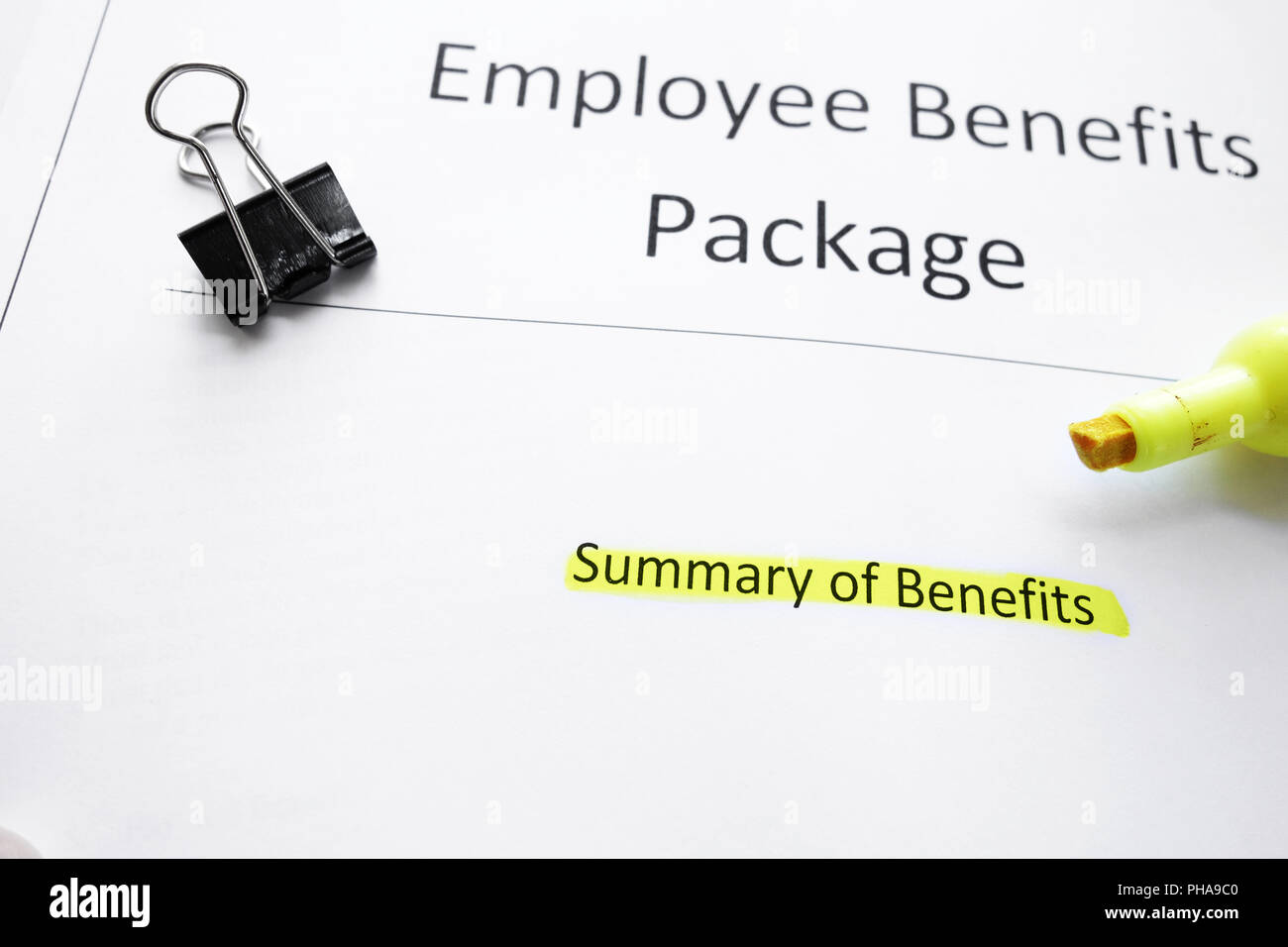 Employment package hi-res stock photography and images - Alamy
