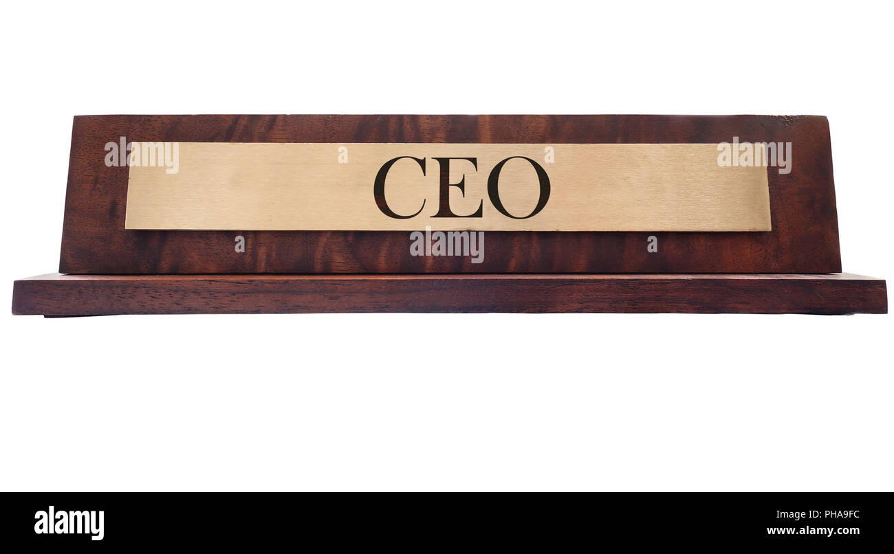 CEO name plate Stock Photo - Alamy