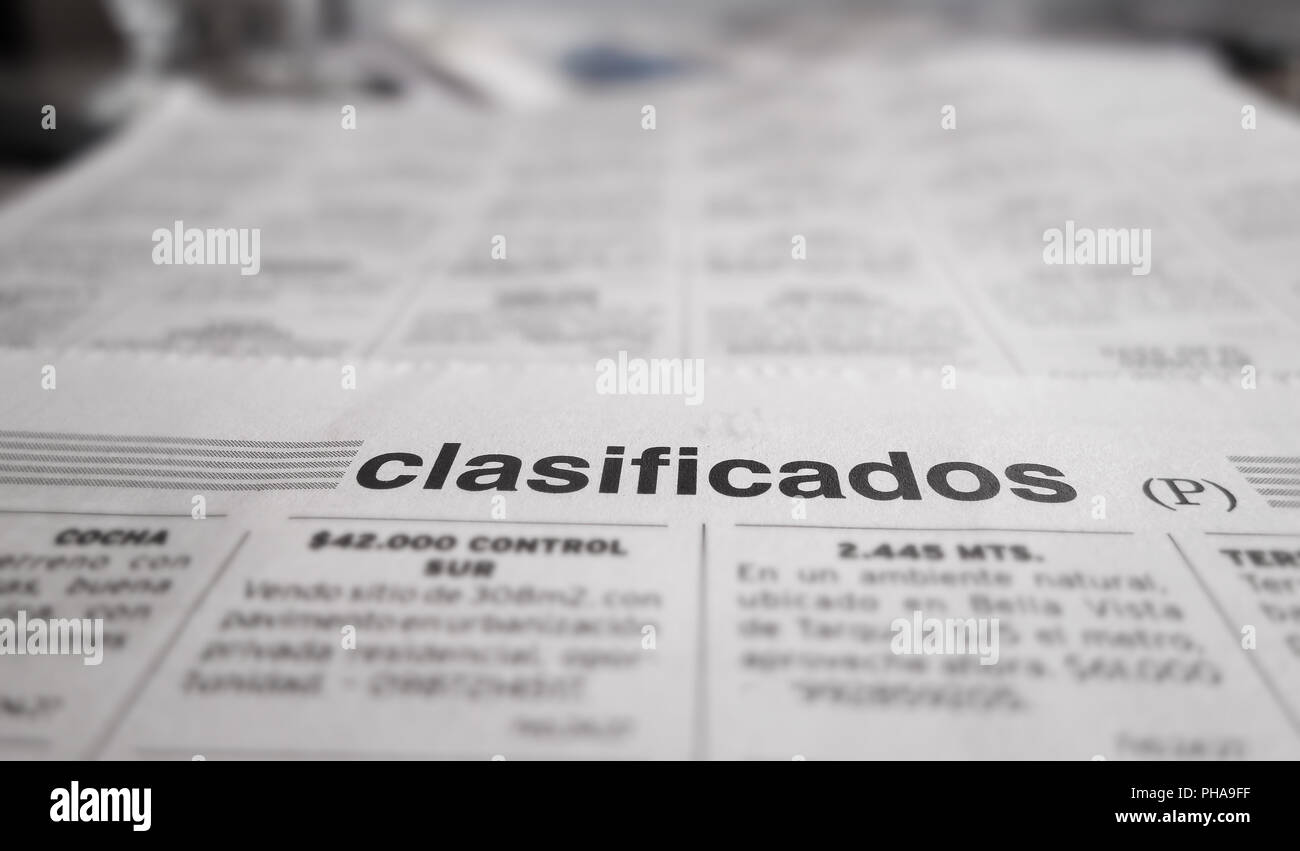 Classified hi-res stock photography and images - Alamy