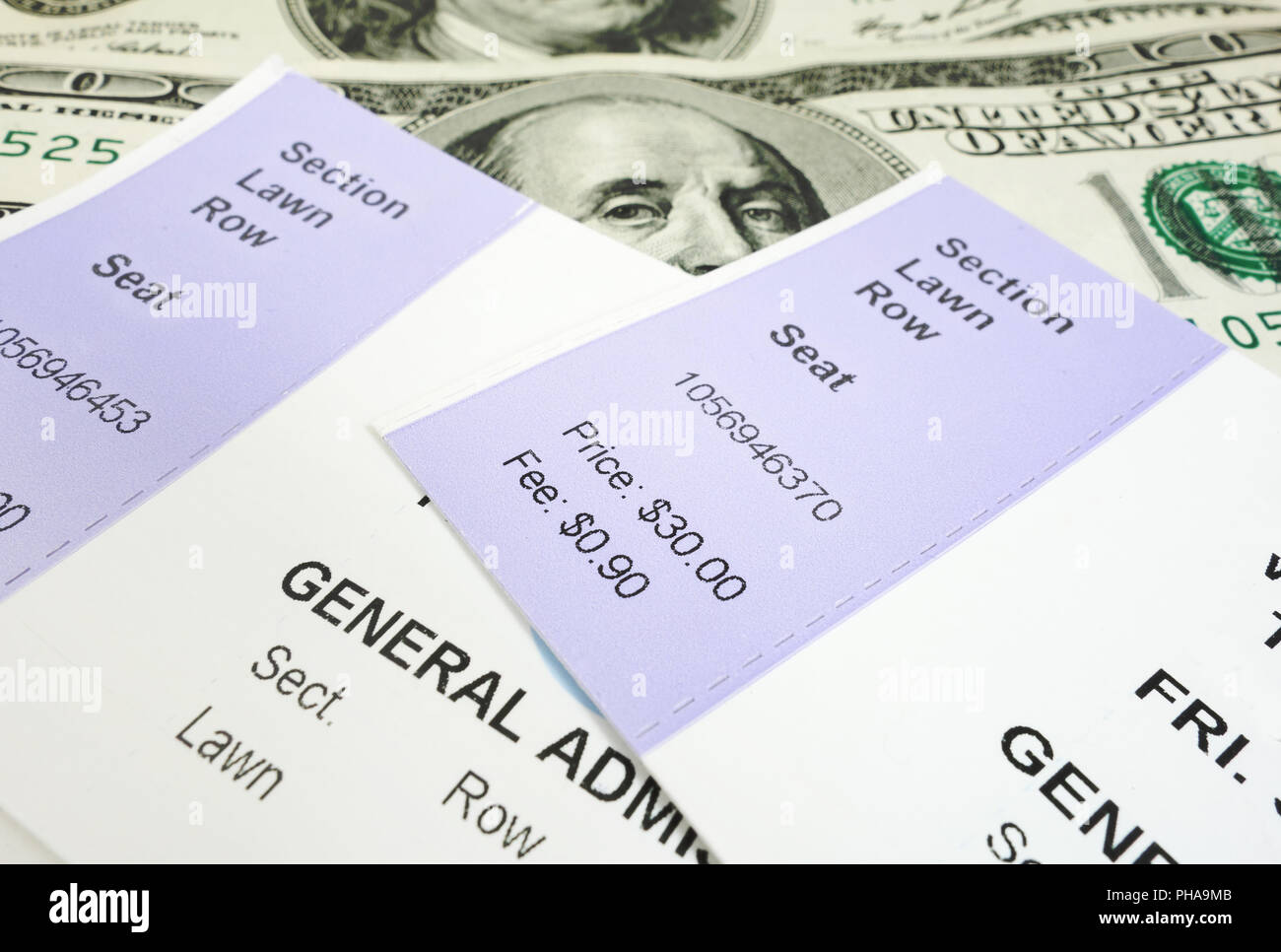 Concert tickets hi-res stock photography and images - Alamy