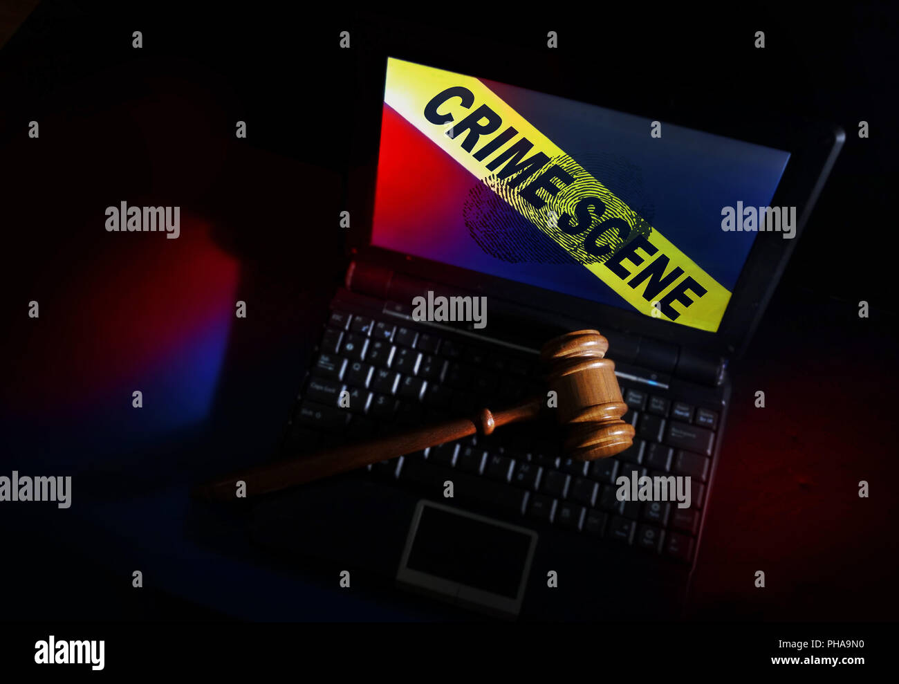 Crime scene PC Stock Photo - Alamy