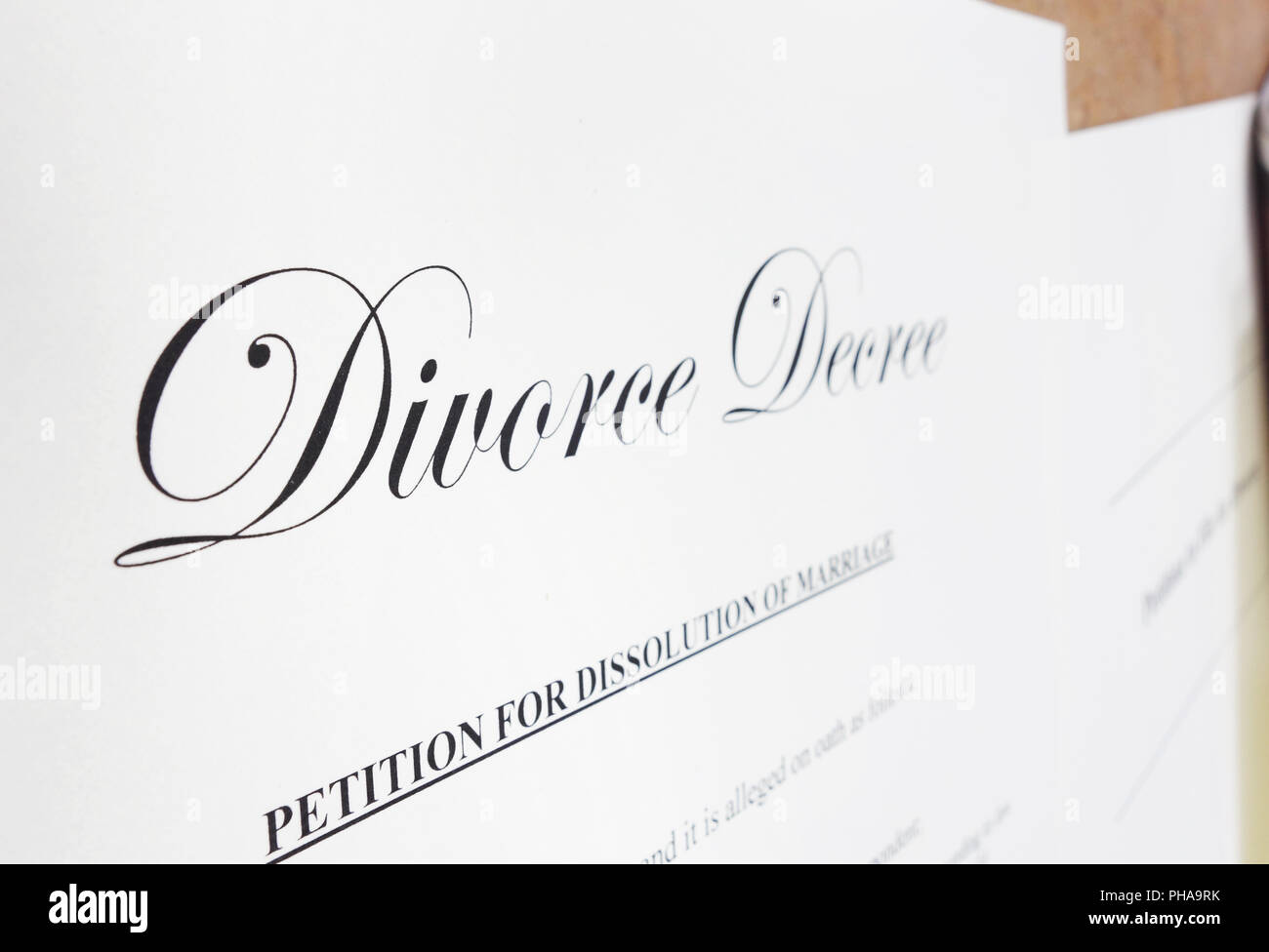 Divorce decree hi-res stock photography and images - Alamy