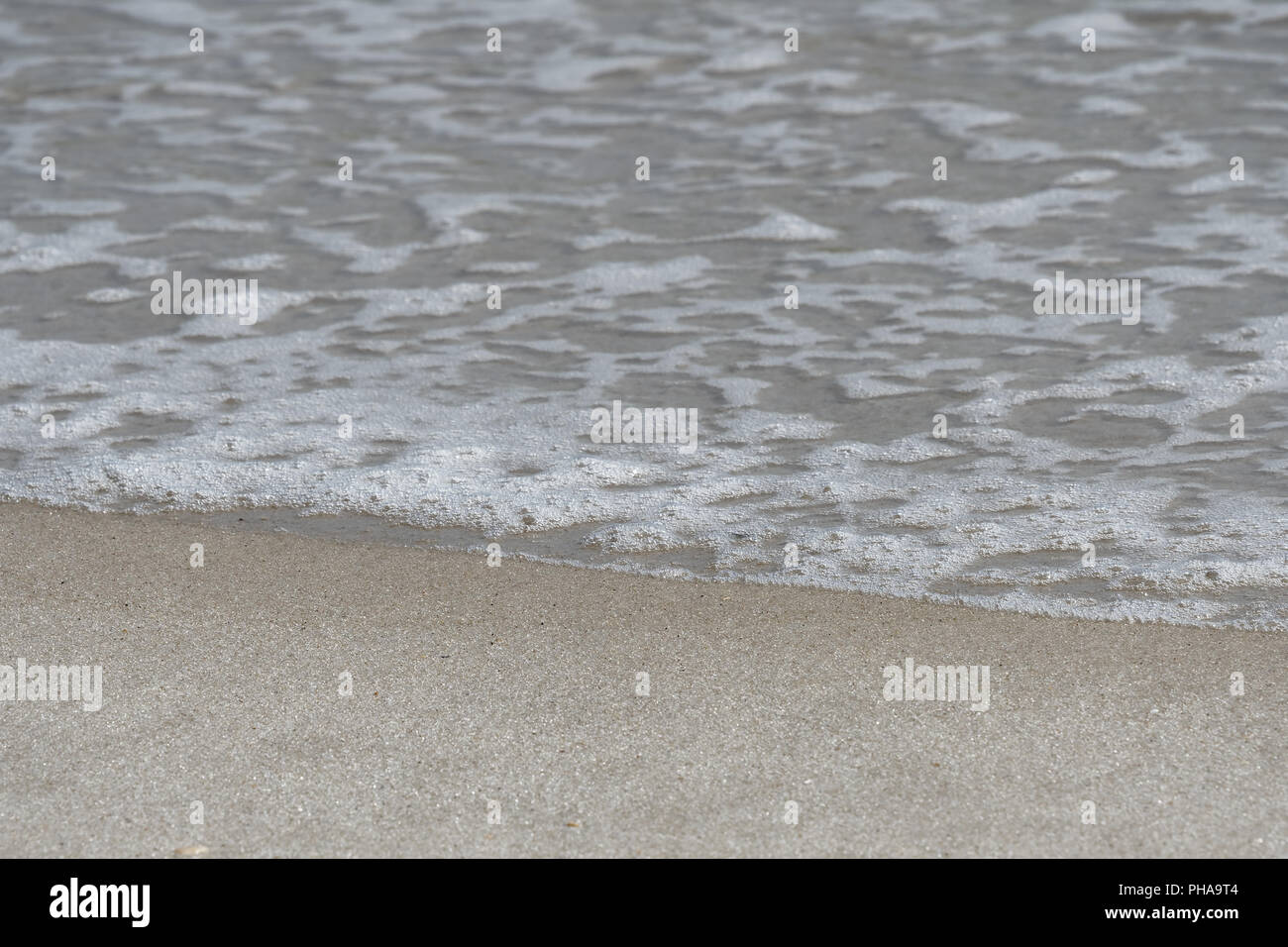 white sand beach border with water bubbles Stock Photo - Alamy