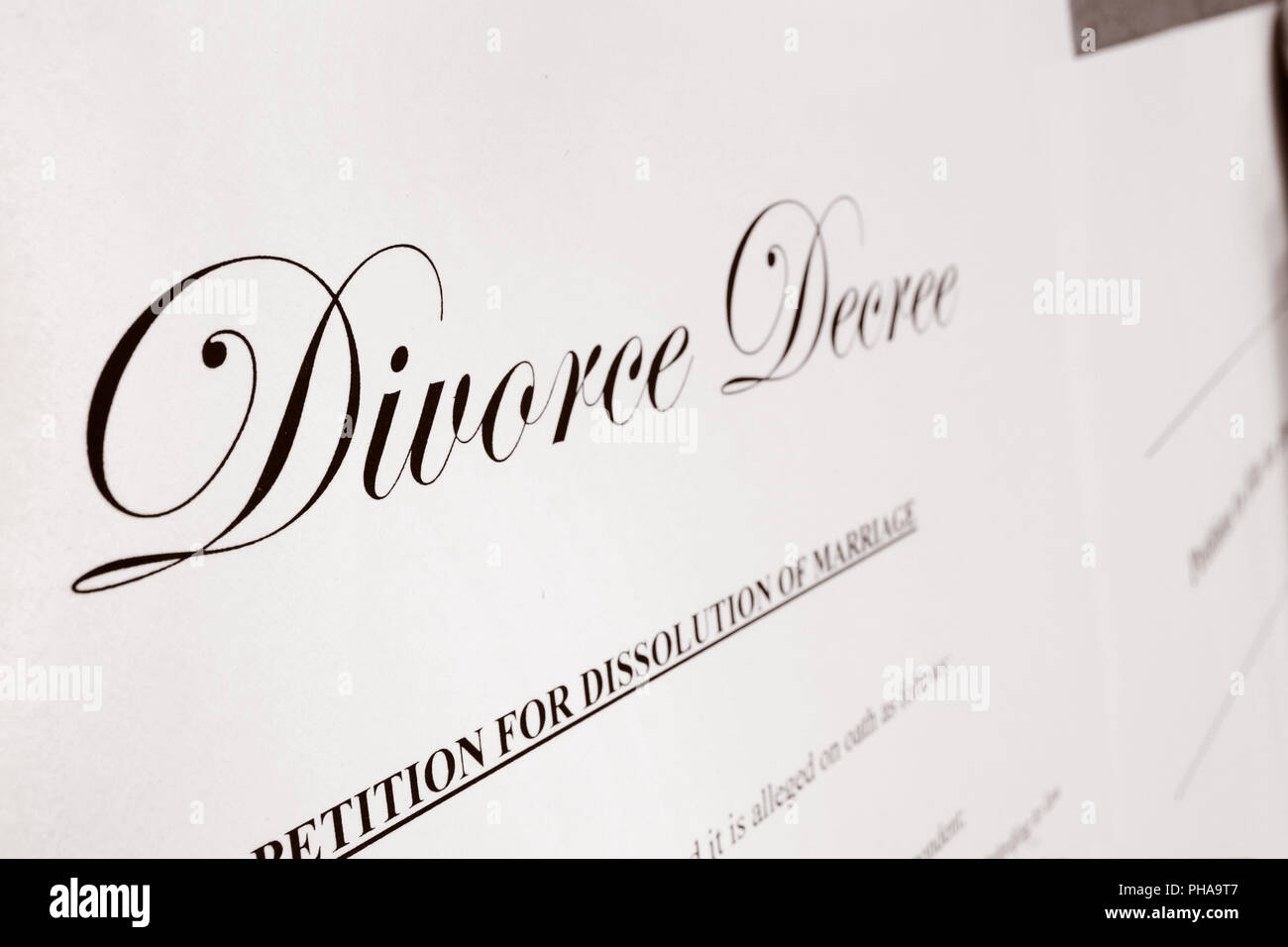 Document divorce hi-res stock photography and images - Alamy