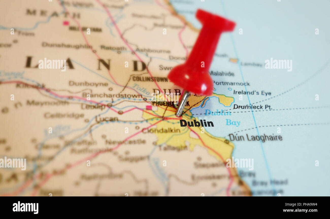 Dublin map hi-res stock photography and images - Alamy