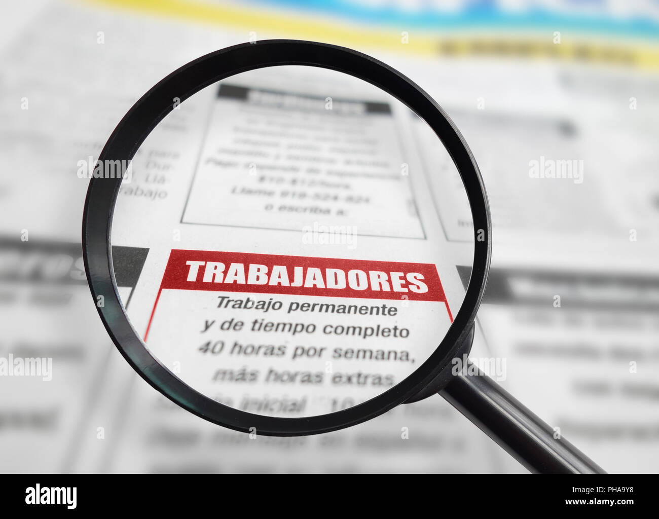 Magnified paper hi-res stock photography and images - Alamy