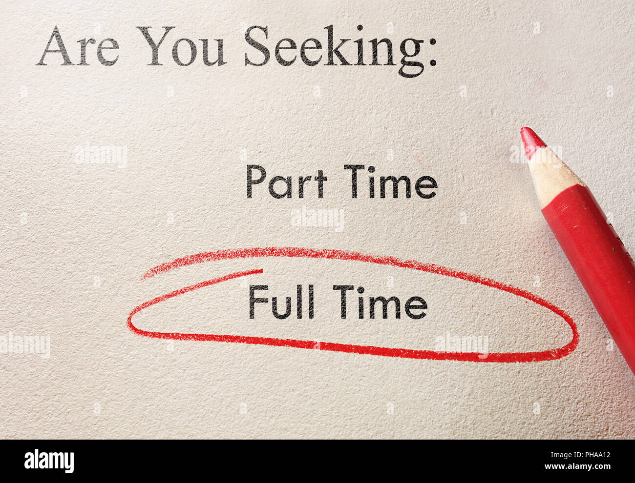 Full time job hi-res stock photography and images - Alamy