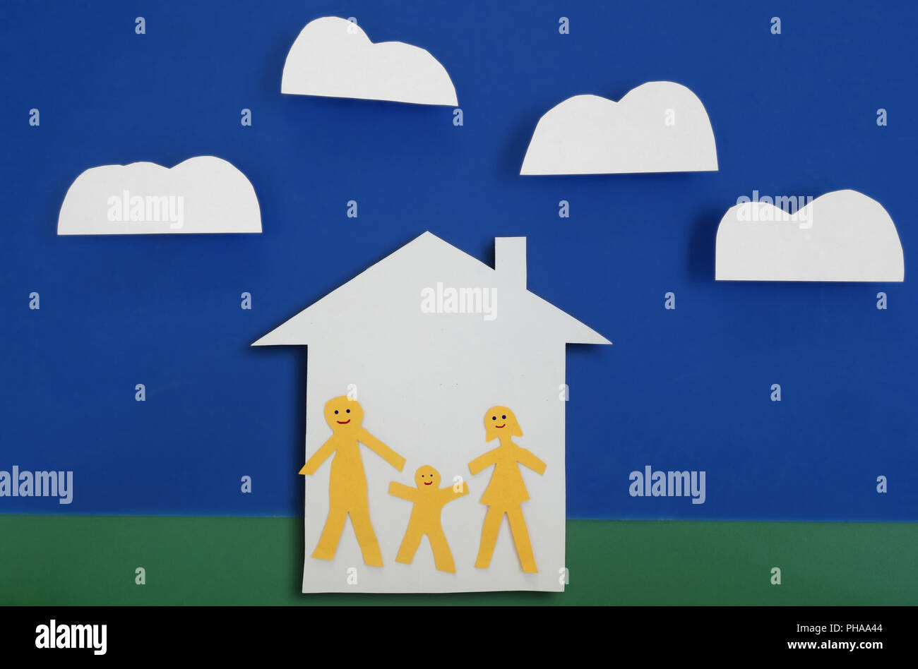 Three house hi-res stock photography and images - Alamy