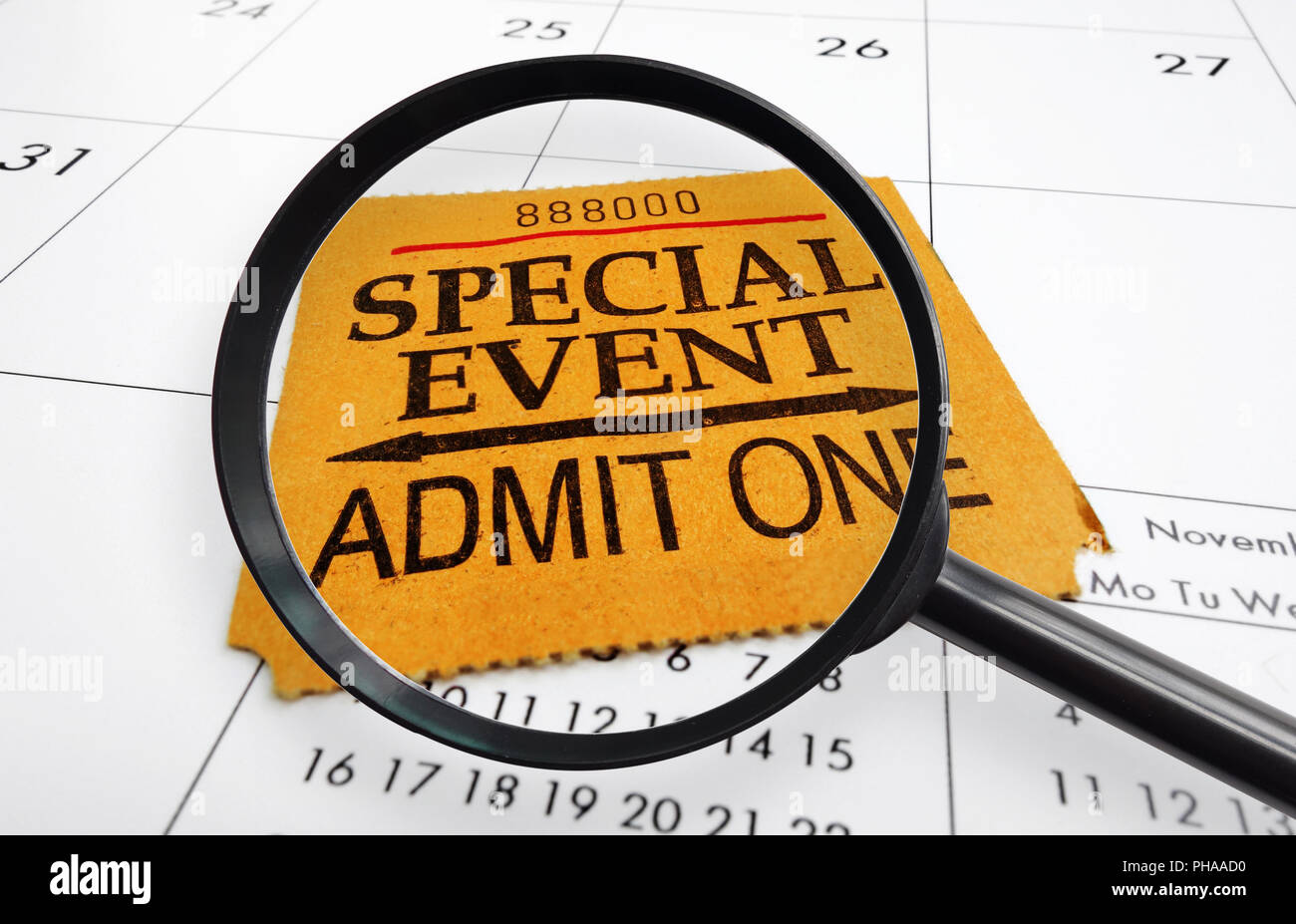 event ticket search Stock Photo - Alamy