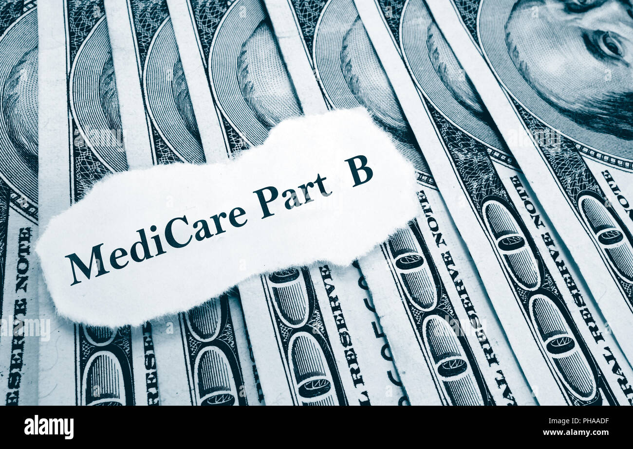 Medicare Part B news money Stock Photo - Alamy