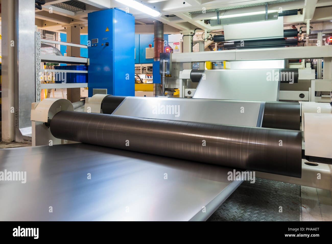 Machine Cylinders Rollers Processing Industry Factory Stock Photo - Alamy