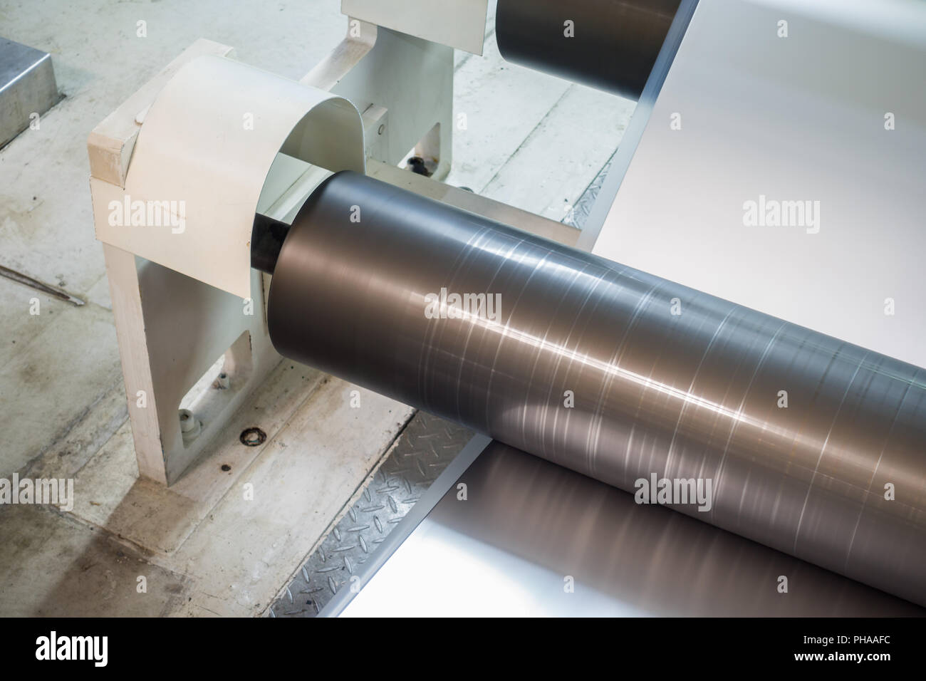 Machine Cylinders Rollers Processing Industry Factory Stock Photo - Alamy