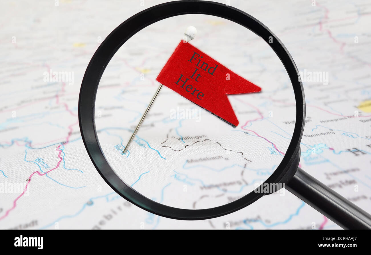 pin flag find Stock Photo - Alamy