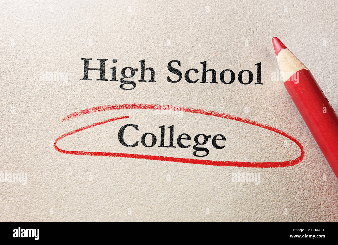 College red circle Stock Photo - Alamy