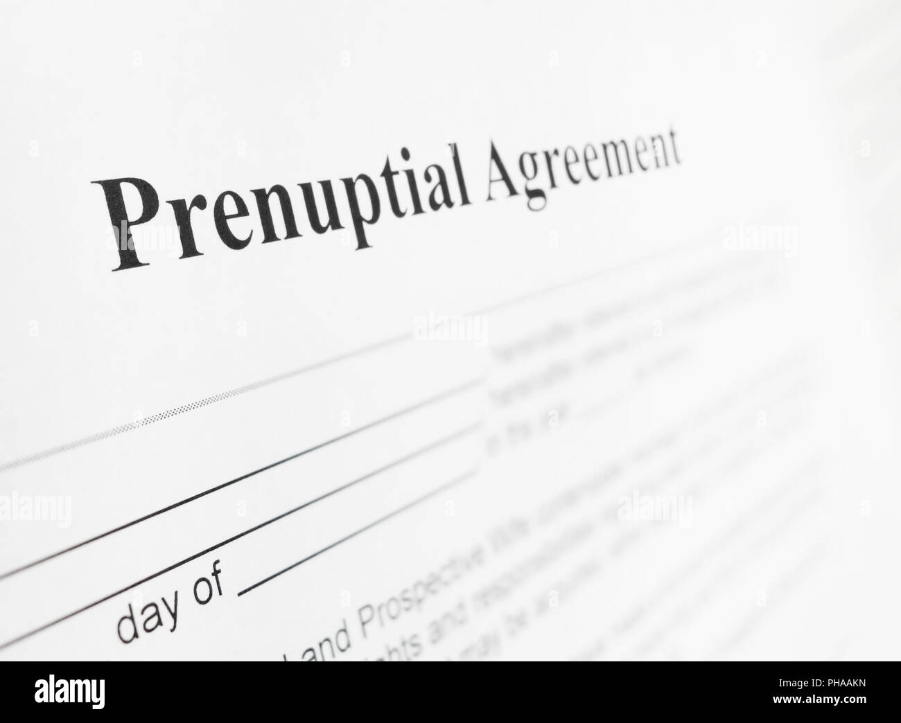 Prenuptial agreement hi-res stock photography and images - Alamy