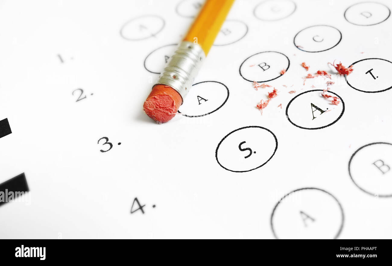 Multiple choice exam paper hi-res stock photography and images - Alamy