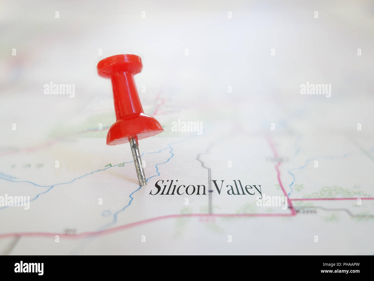 Silicon valley map hi-res stock photography and images - Alamy