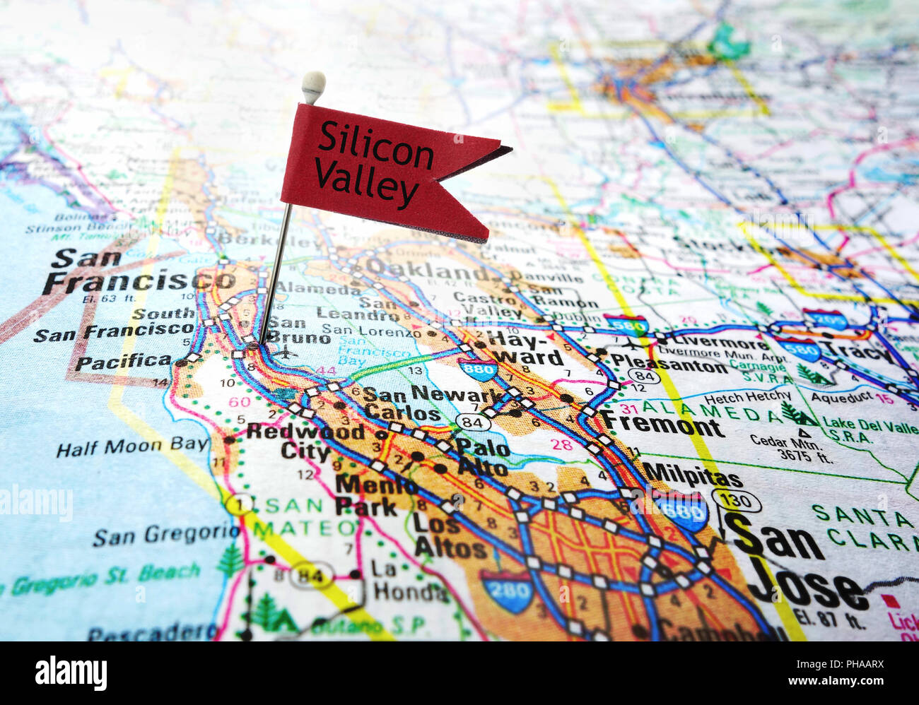 Silicon Valley flag Stock Photo - Alamy